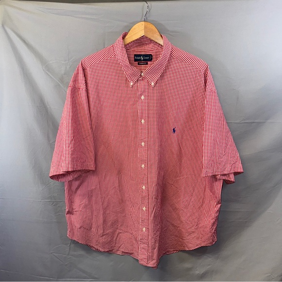 Ralph Lauren | Shirts | Ralph Lauren Shirt Mens 4xb Red White Gingham ...